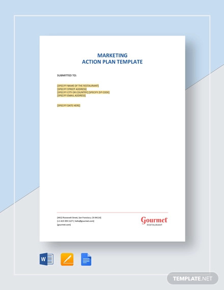Restaurant Action Plan - 11+ Examples, Format, Pdf | Examples