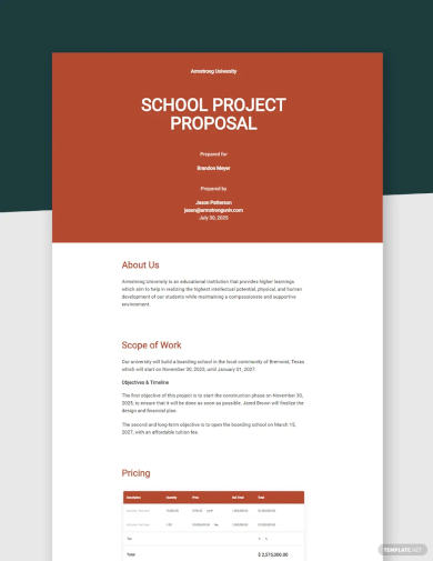 Student Project Proposal - 20+ Examples, Format, Pdf | Examples