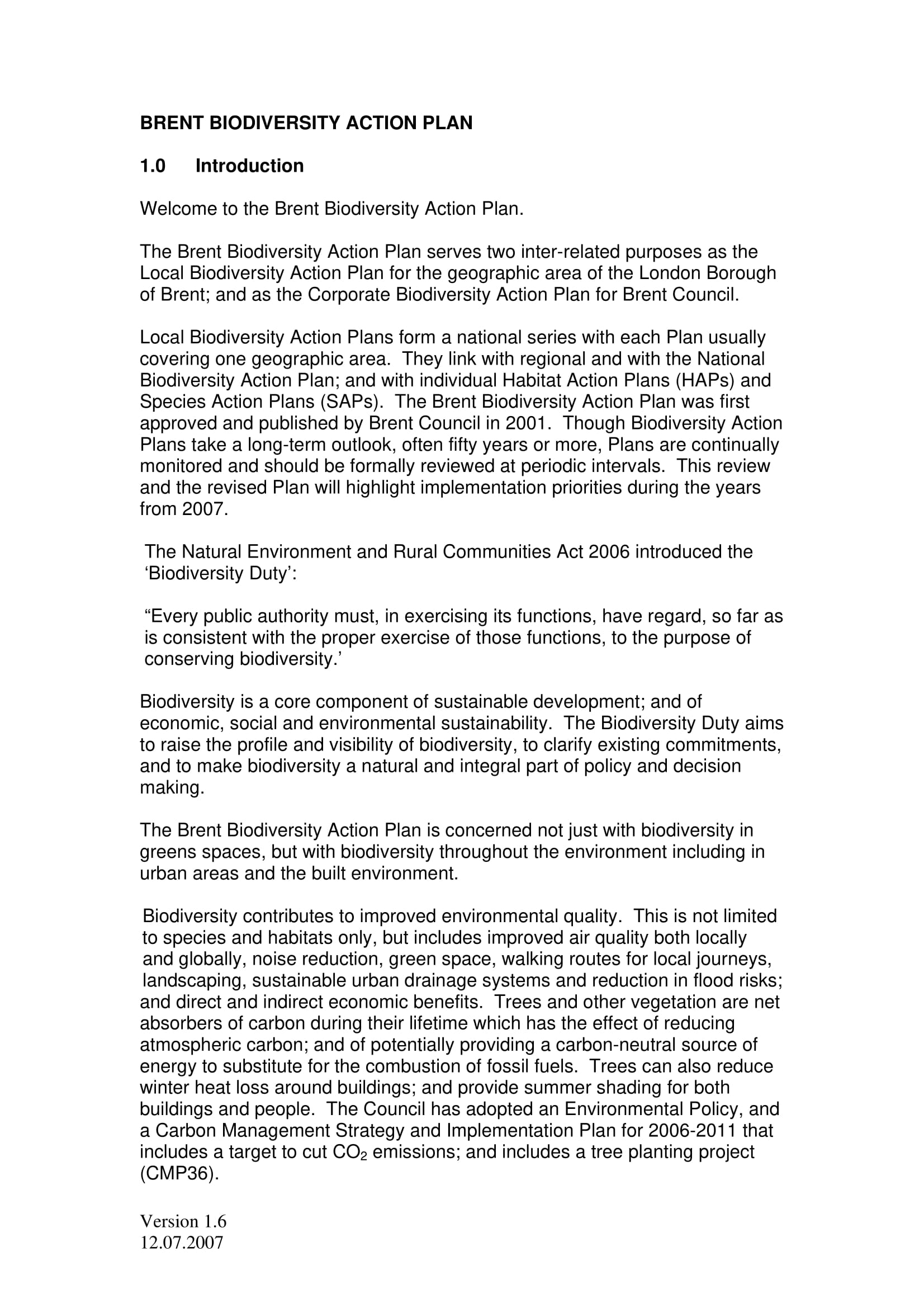 Biodiversity Action Plan - 10+ Examples, Format, Pdf | Examples