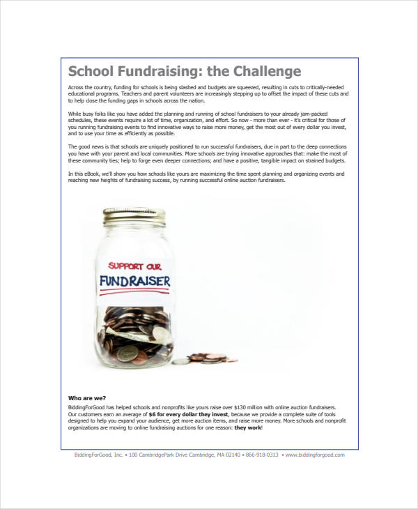 School Fundraising Plan - 7+ Examples, Format, Pdf | Examples