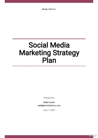 Social Media Marketing Plan - 30+ Examples, Format, Pdf | Examples