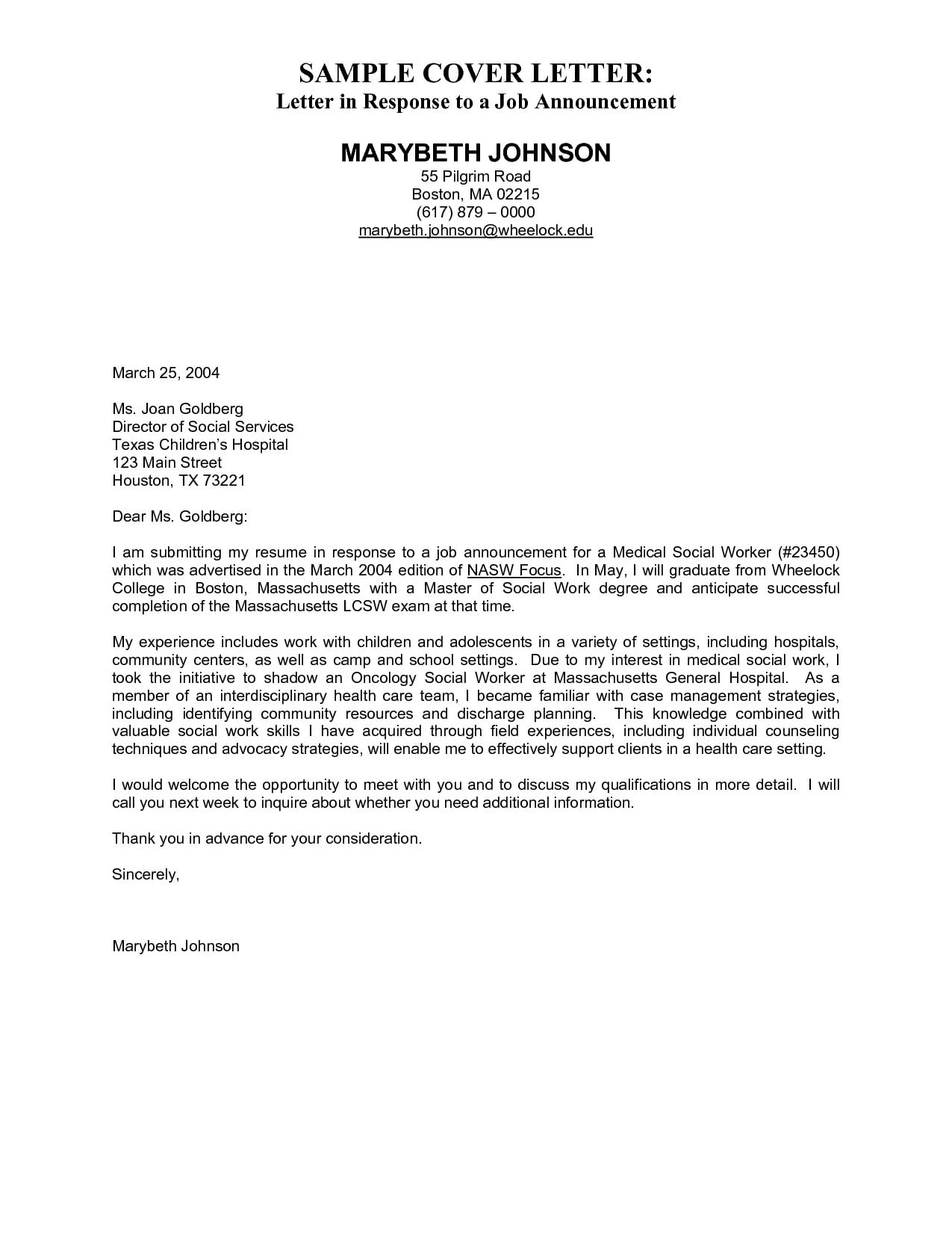 Cover Letter For Job Application Email Sample Pdf Sudansite