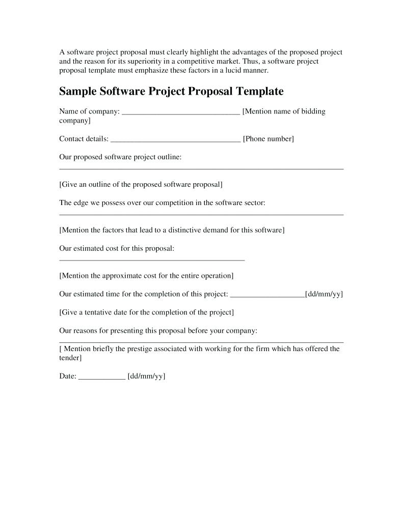 Software Project Proposal 13 Examples Word Pages Google Docs How