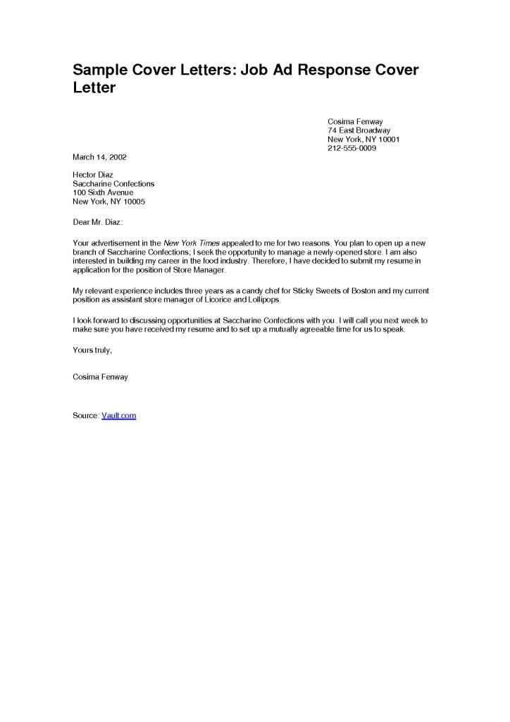 Official Job Application Letter 9 Examples Format Sample Examples