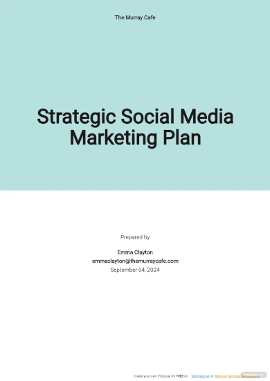 Social Media Marketing Plan - 30+ Examples, Format, Pdf | Examples