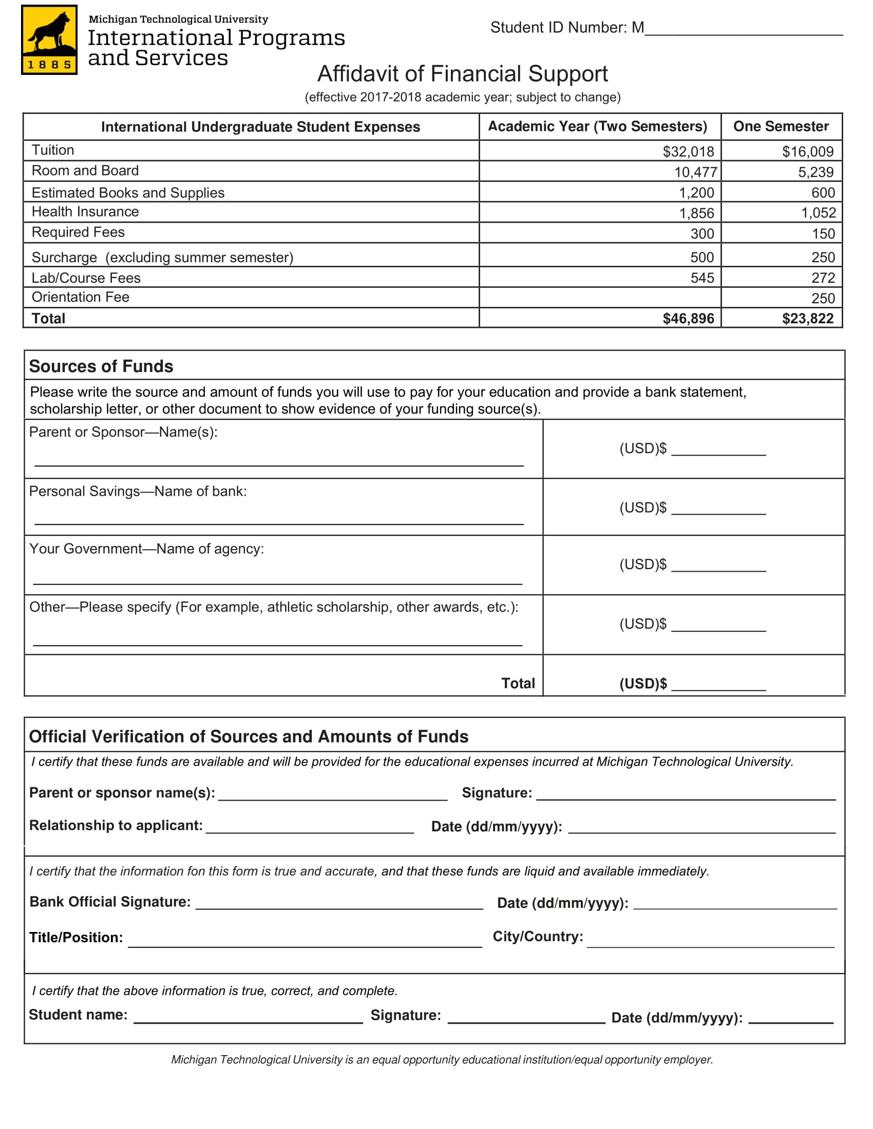 Affidavit Of Financial Support 12 Examples Format Pdf