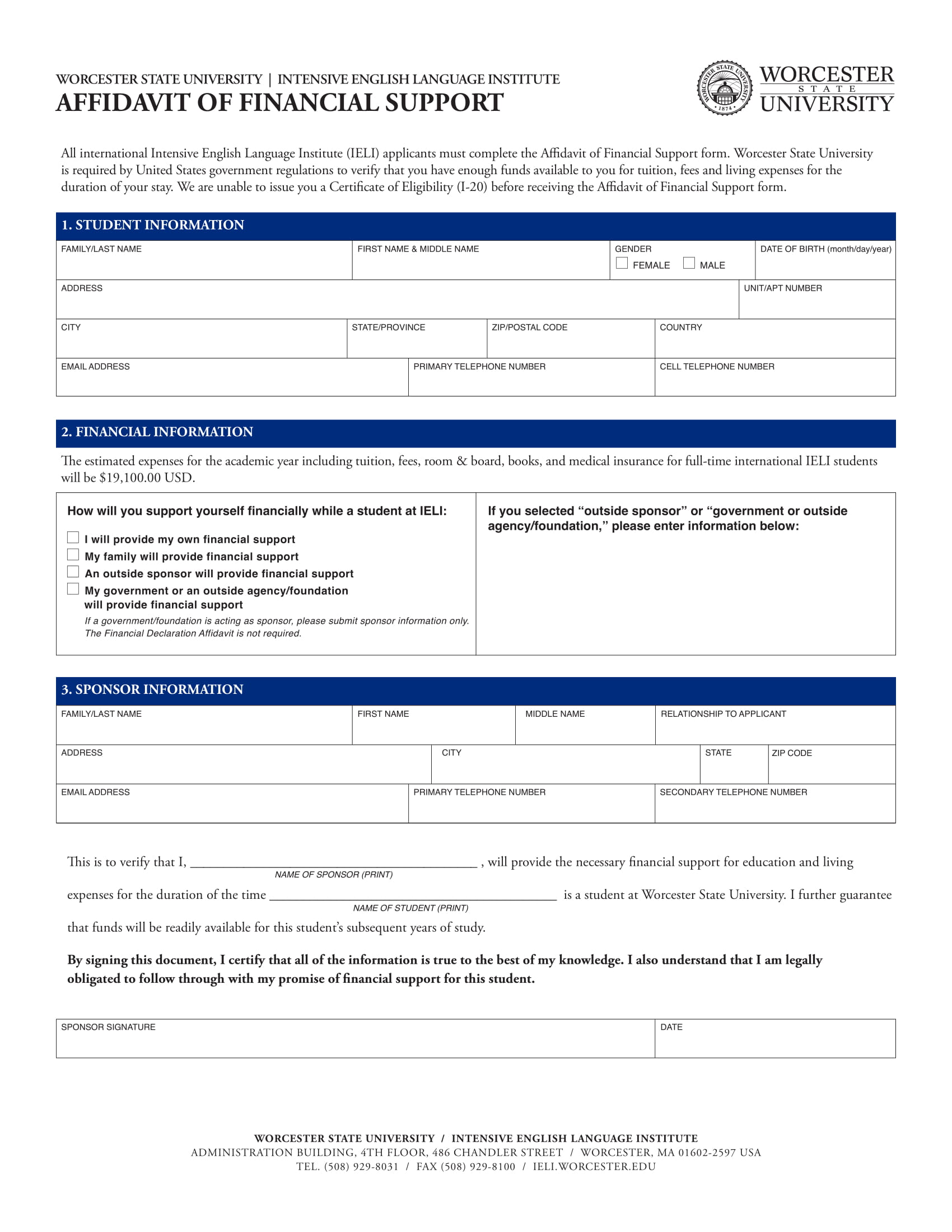 Affidavit of Financial Support - 12+ Examples, Format, Pdf | Examples