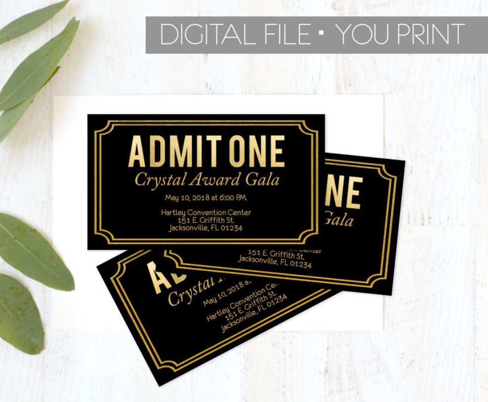 Elegant Event Ticket - 23+ Examples, Format, Sample | Examples