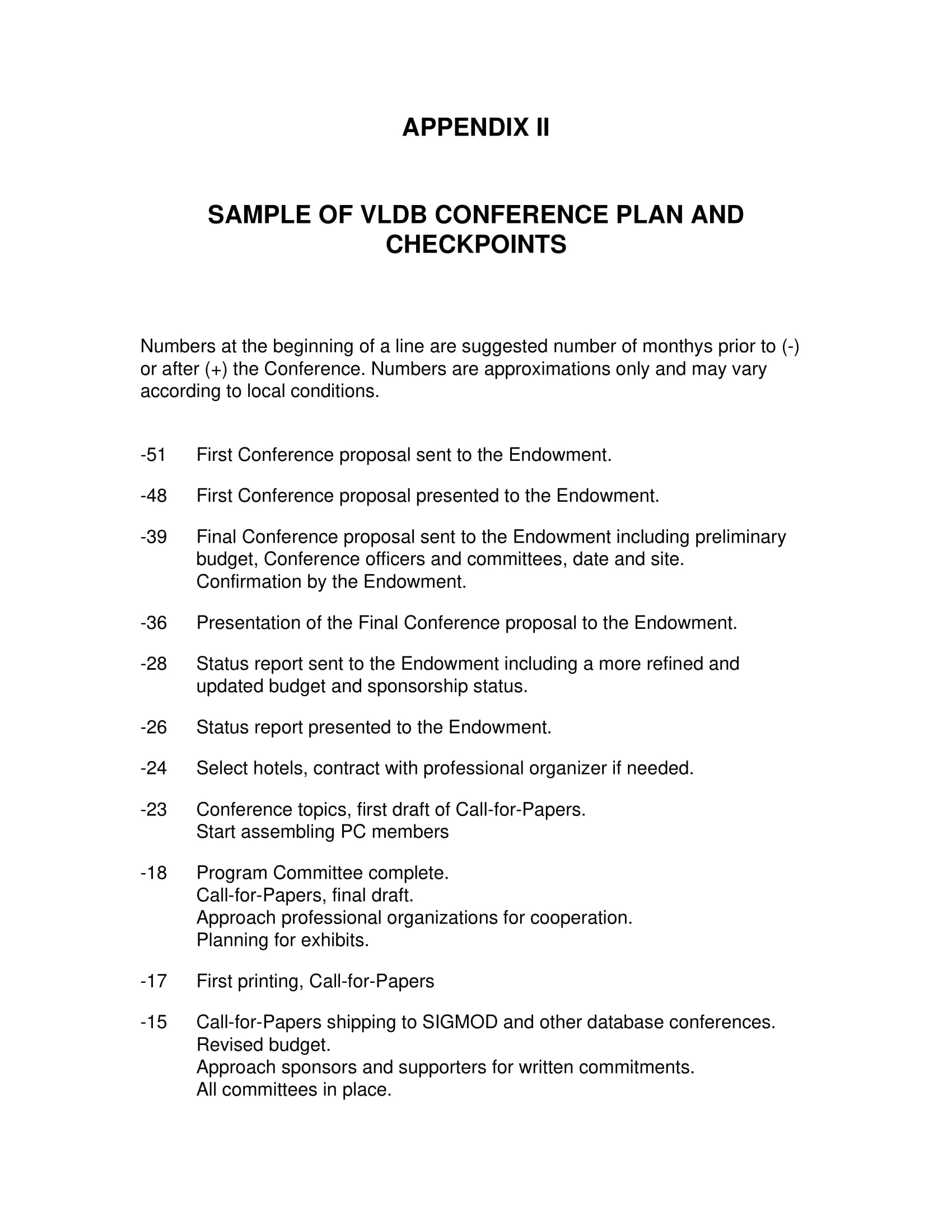 Conference Project Plan - 9+ Examples, Format, Pdf | Examples