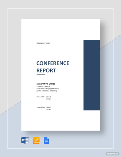Conference Report - 11+ Examples, Format, Pdf | Examples