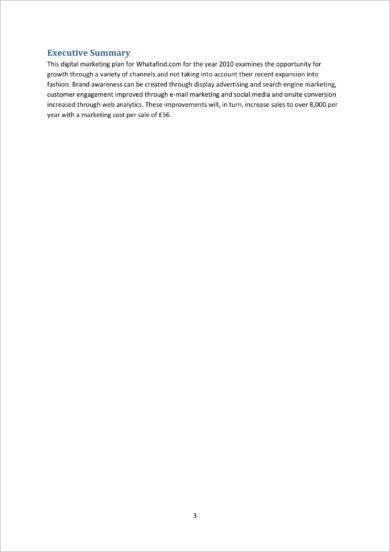 15 Marketing Plan Executive Summary Examples PDF Examples