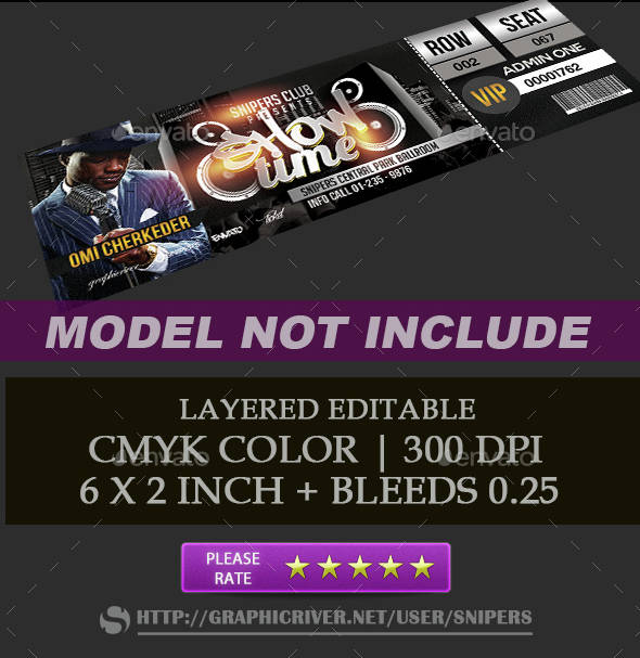 12+ Event Show Time Ticket Examples - PSD, AI | Examples