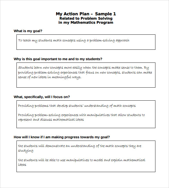 Action Plan For Students 11 Examples Format Pdf Examples