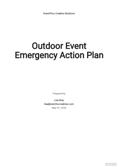 Emergency Action Plan - 26+ Examples, Format, Google Docs, Word, Pages, Pdf
