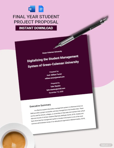 Final Year Project Proposal - 13+ Examples, Format, Pdf