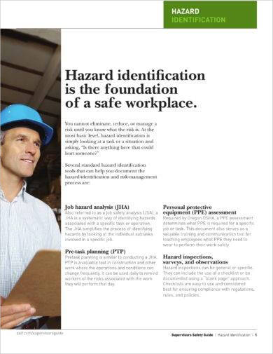 Hazard Analysis - 14+ Examples, Format, Google Docs, Word, Pages, How ...