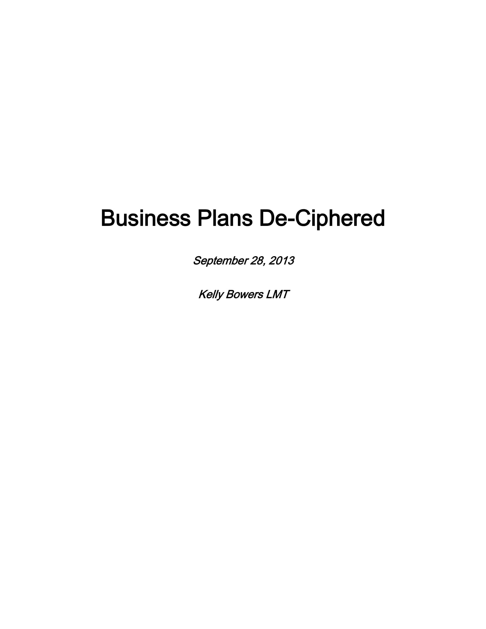 10 Massage Therapy Business Plan Template Examples PDF Google Docs 