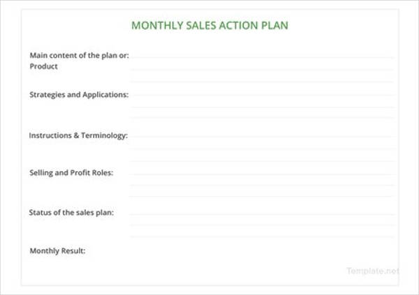 Monthly Sales Plan 13 Examples Format Pdf Examples