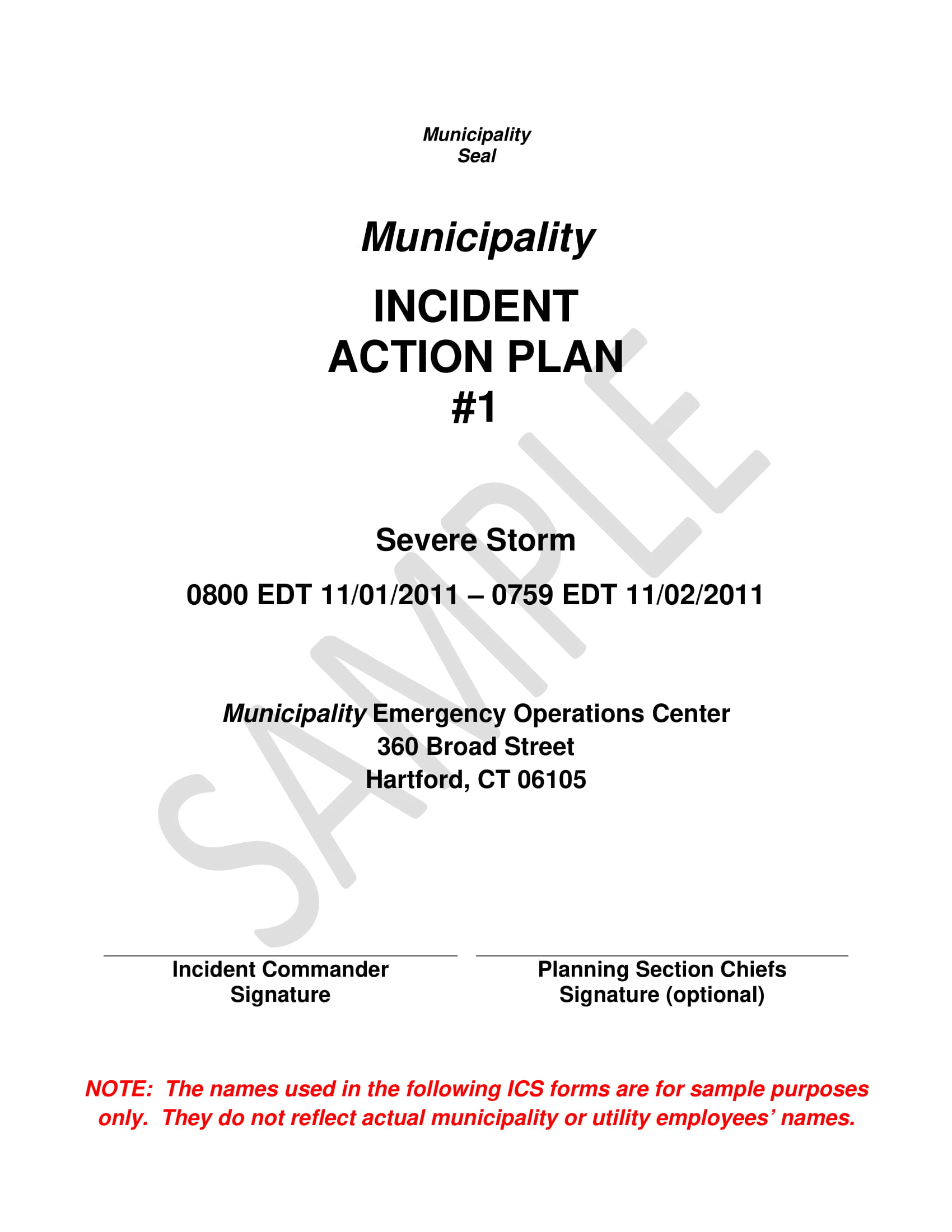 Incident Action Plan Templates 10 PDF Word Examples
