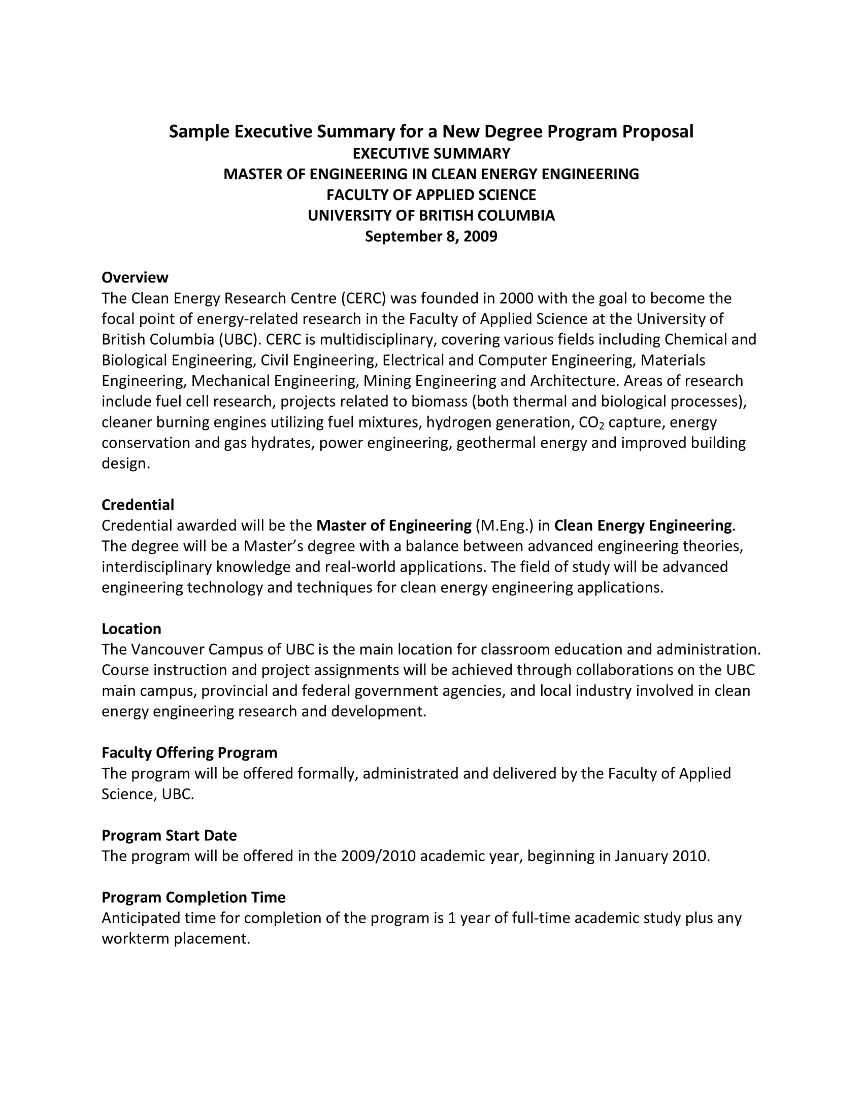 How To Write An Executive Summary Of A Project Proposal
