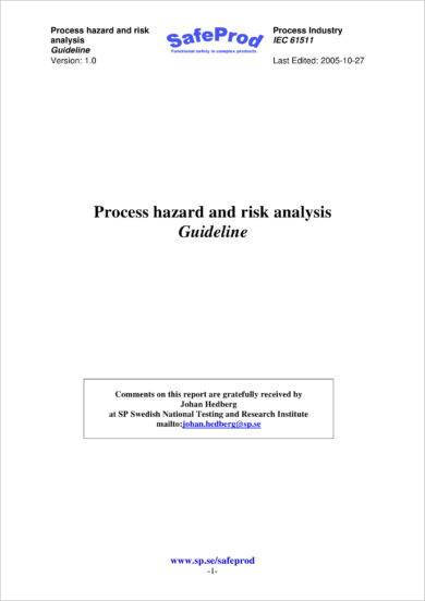 Hazard Analysis - 14+ Examples, Format, Google Docs, Word, Pages, How ...