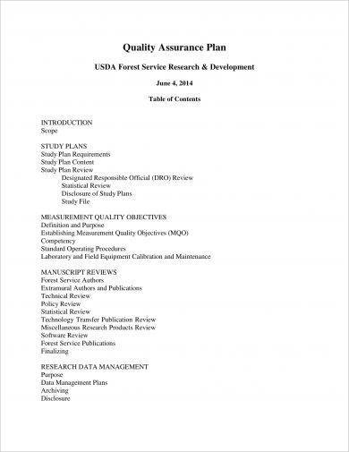 Data Quality Assurance Plan - 9+ Examples, Format, Pdf | Examples