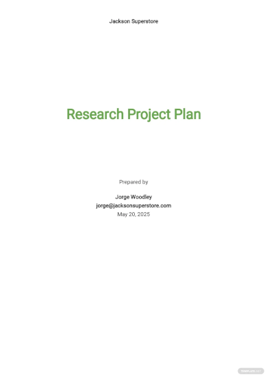 Research Project Plan - 20+ Examples, Format, Pdf | Examples
