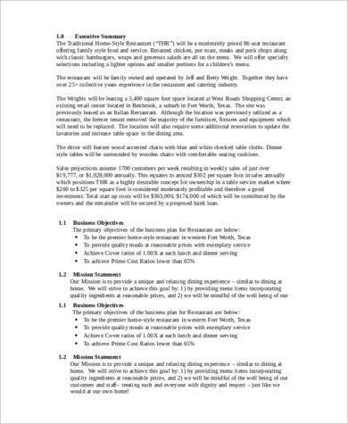 12+ Restaurant Project Plan Examples - PDF | Examples