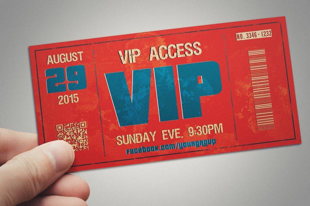 VIP Event Ticket - 15+ Examples, Format, Sample | Examples