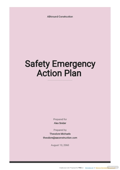 Emergency Action Plan - 26+ Examples, Format, Google Docs, Word, Pages, Pdf