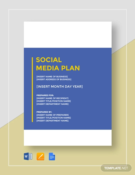Social Media Marketing Plan - 30+ Examples, Format, Pdf | Examples