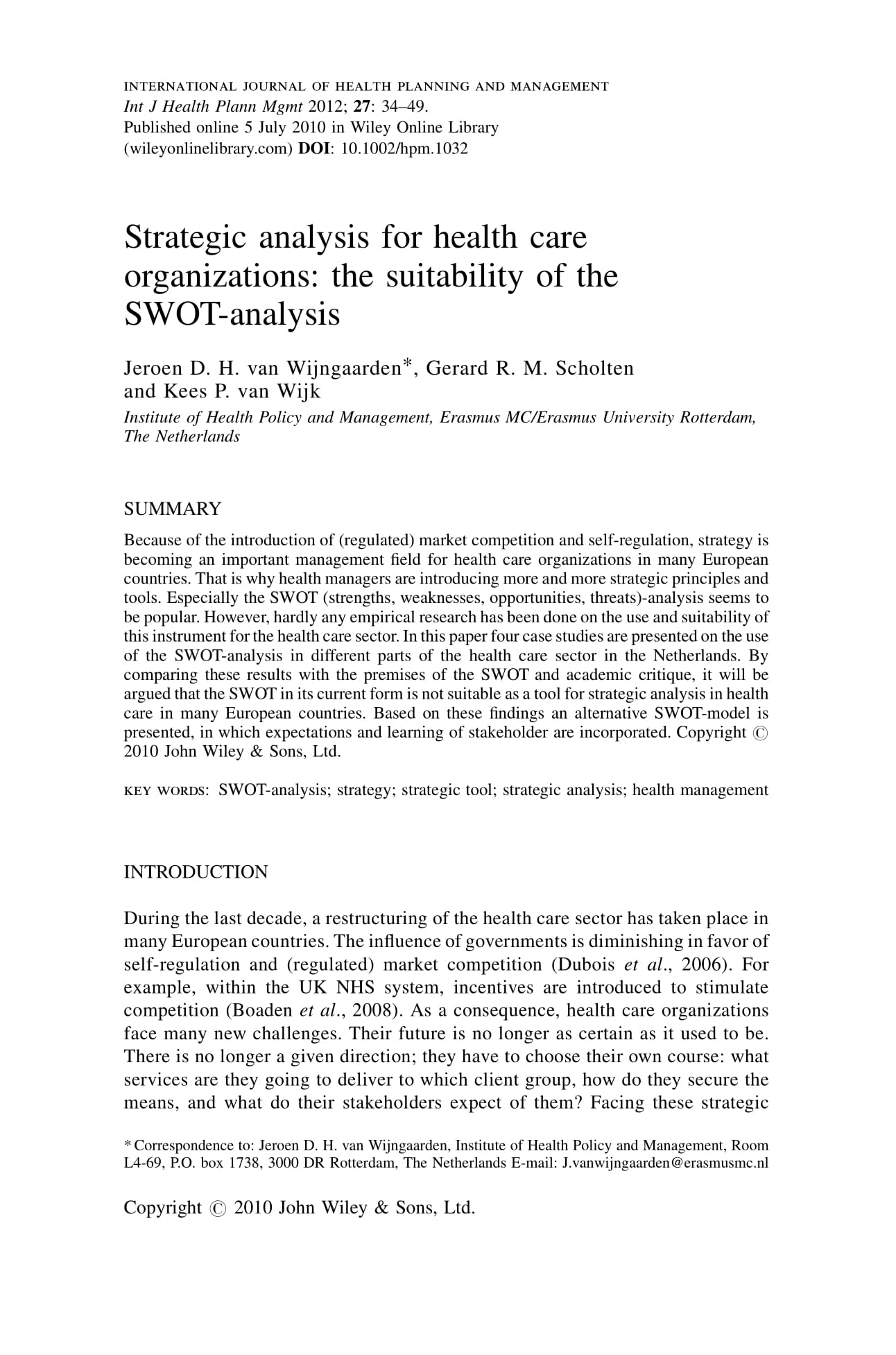 Healthcare SWOT Analysis - 10+ Examples, Format, Pdf | Examples
