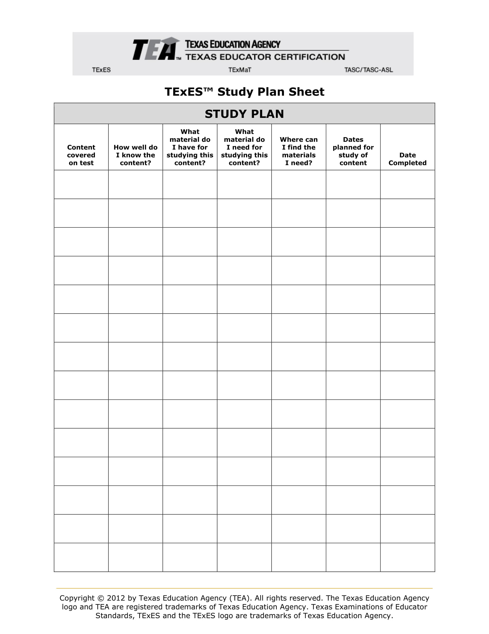 Study Plan 22 Examples Format Pdf Examples