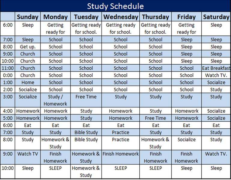 9 Study Planner Templates Examples PDF Examples