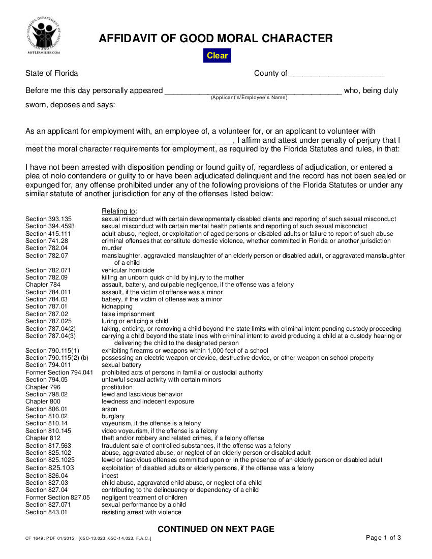 Affidavit of Character - 12+ Examples, Format, Pdf | Examples