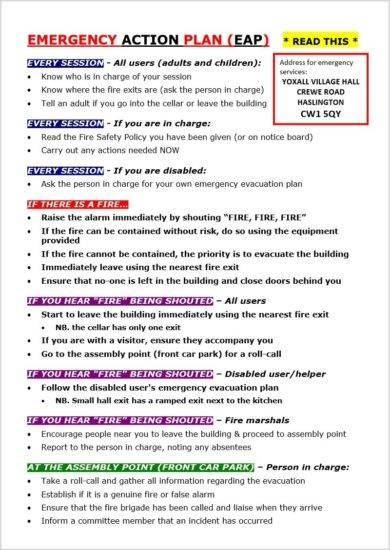 Workplace Emergency Action Plan Template Best Of Document Template
