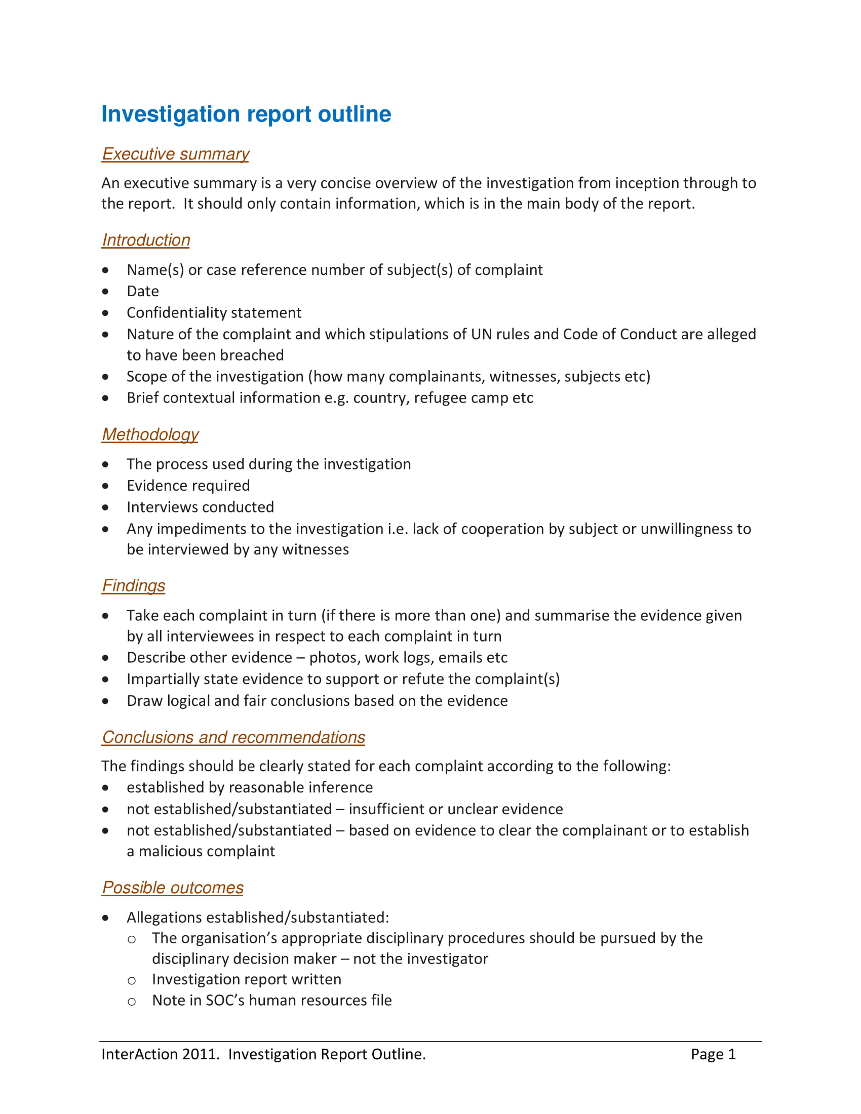 Workplace Investigation Report 11 Examples Format Pdf Tips