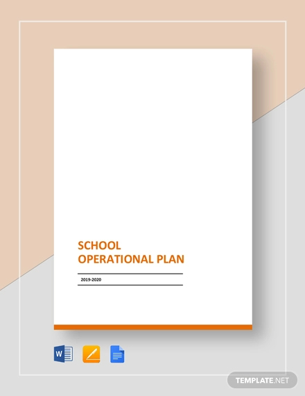School Operational Plan - 11+ Examples, Format, Pdf | Examples