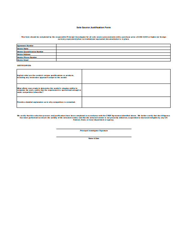 Vendor Bid Form - 10+ Examples, Format, Sample | Examples