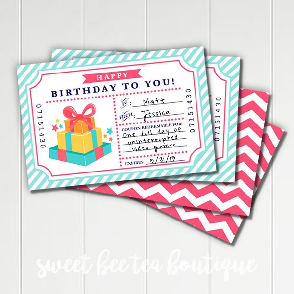 Birthday Coupon - 14+ Examples, Illustrator, Word, Pages, Photoshop ...