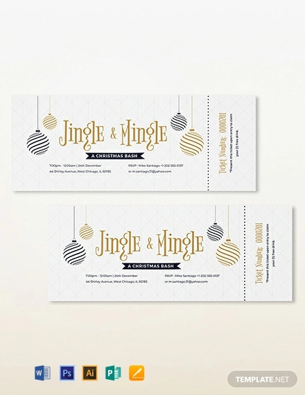 Silent Night Christmas Ticket - 28+ Examples, Format, Sample | Examples