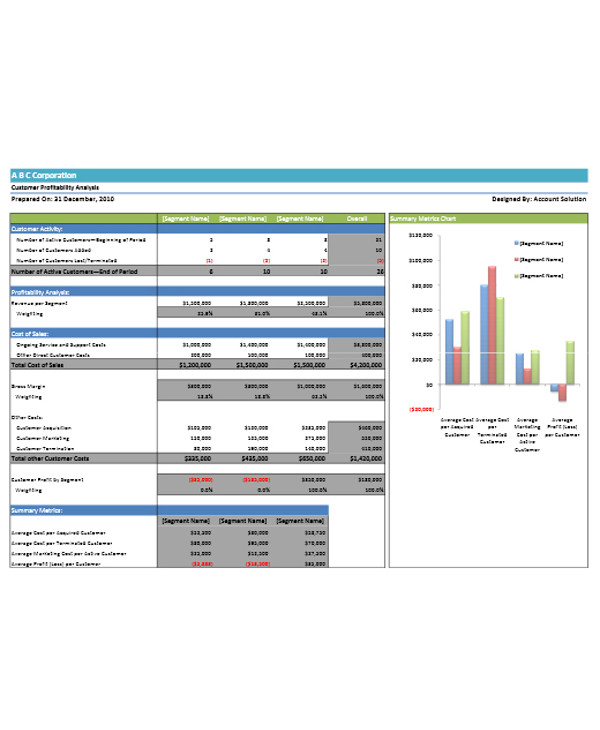 Customer Profitability Analysis - 9+ Examples, Format, Pdf | Examples