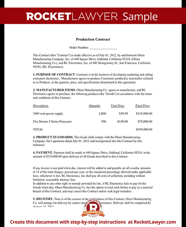 Pre Production Template