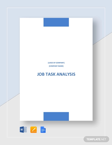 Job Task Analysis - 11+ Examples, Format, Pdf | Examples