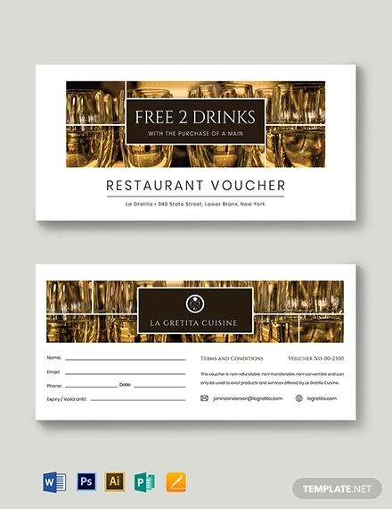 Drink Voucher - 15+ Examples, Format, Pdf | Examples