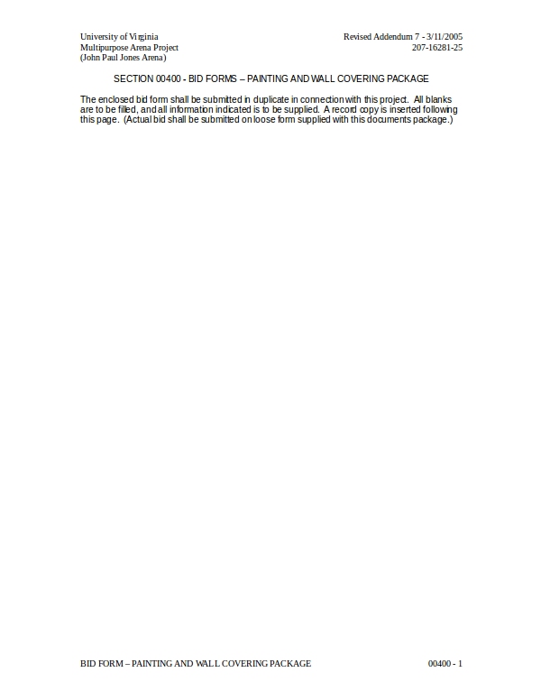 Project Bid Form - 10+ Examples, Format, Sample | Examples