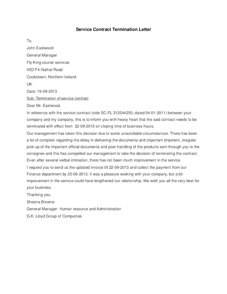 Contract Termination Letter 19 Examples Format Pdf Examples