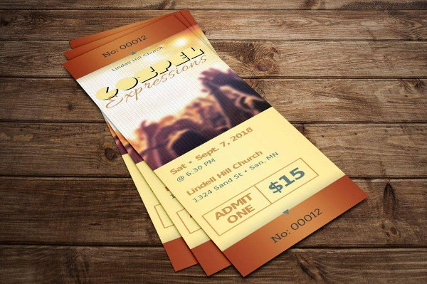 Gospel Concert Ticket - 10+ Examples, Format, Sample | Examples
