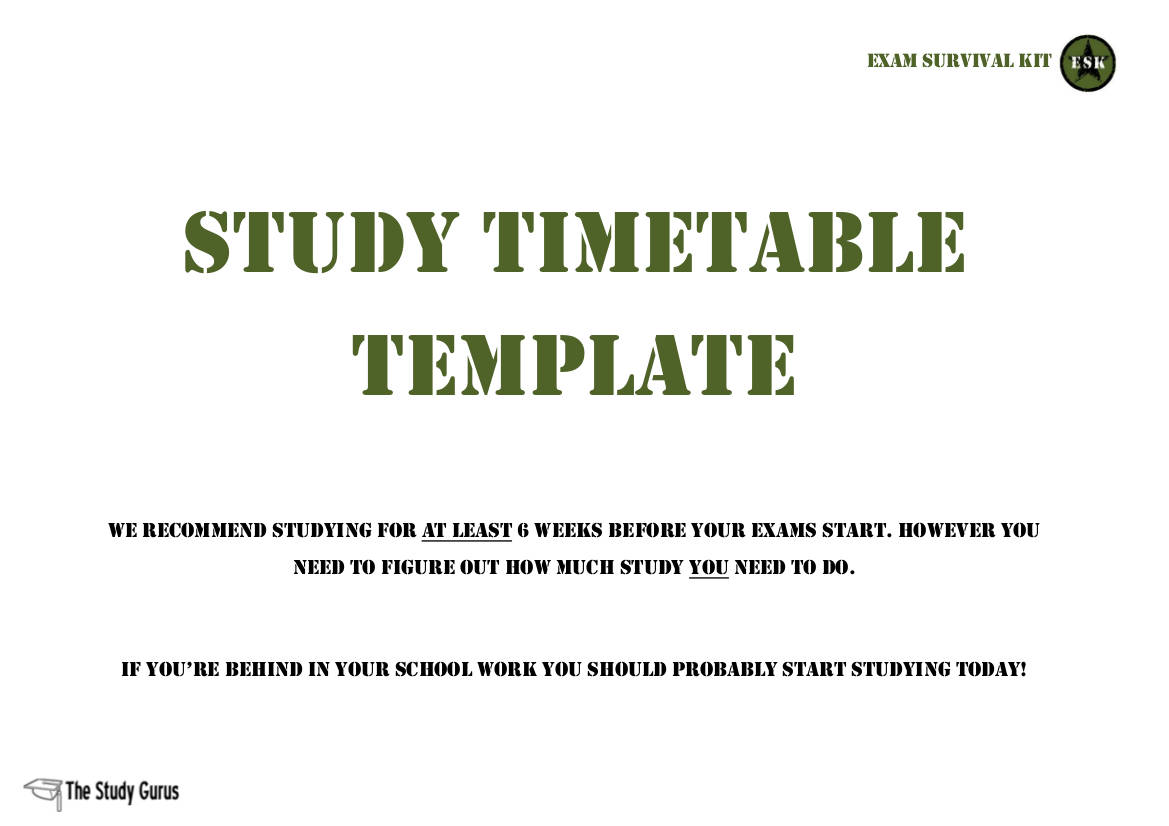 Study Plan for Students - 9+ Examples, Format, Pdf | Examples