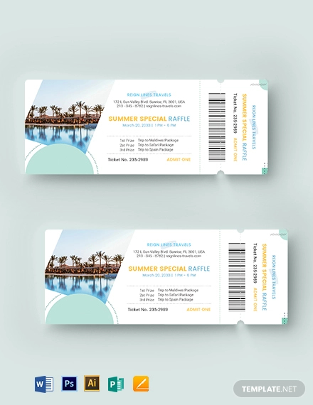 Raffle Ticket - 33+ Examples, Format, Pdf | Examples